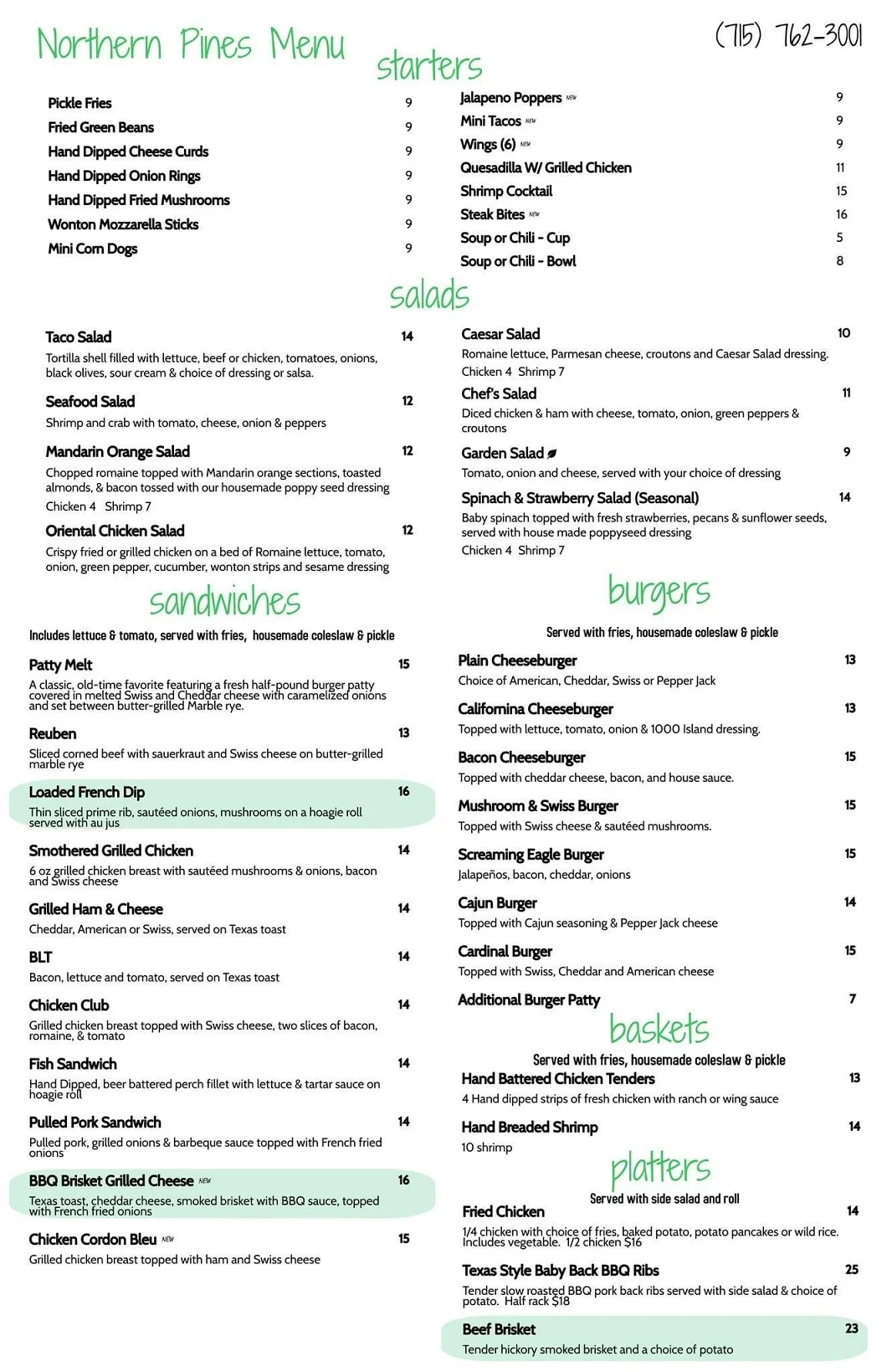 Lena's Northern Pines Resort in Butternut, Wisconsin - Restaurant